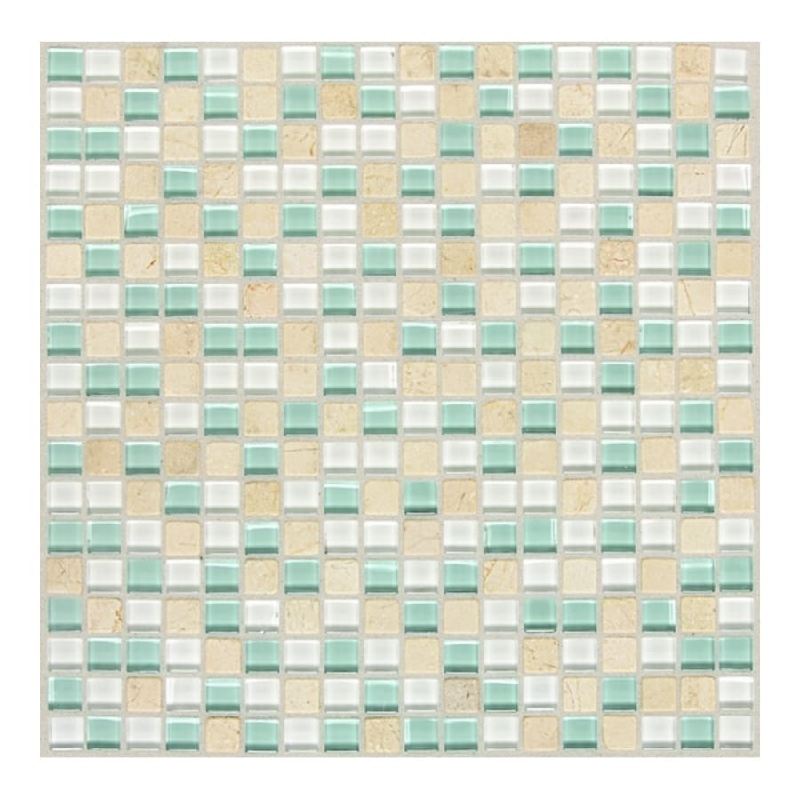 American Olean Legacy Glass Arctic Blend Glass Uniform Squares Tile in the Tile department at ...