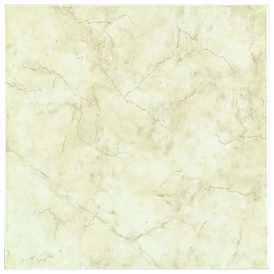 Style Selections Lantana Floor Cream Ceramic Floor and Wall Tile ...