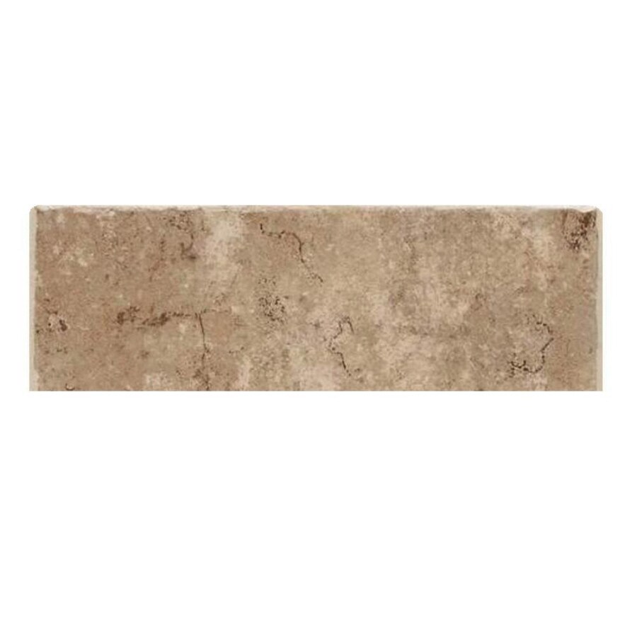 Style Selections Fall Creek Fawn Ceramic Indoor/Outdoor Bullnose Tile ...