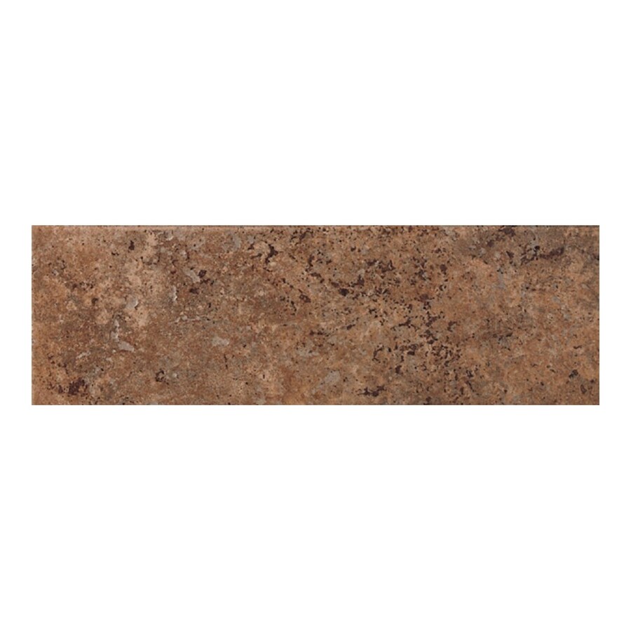 American Olean Vallano Dark Chocolate Ceramic Bullnose Tile (Common: 3 ...
