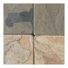 American Olean Tumbled Stone 54-Pack Autumn Mist Uniform Squares Slate ...