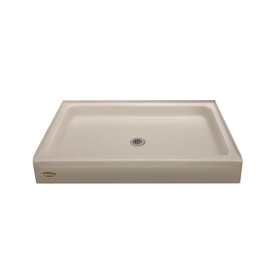 Jacuzzi Tru-Level Oyster Acrylic Shower Base (Common: 34-in x 42-in ...