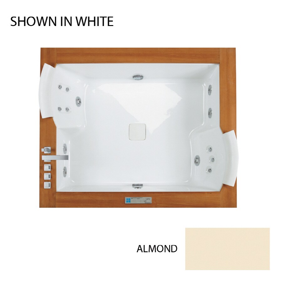 Jacuzzi Almond Acrylic Drop-In Jetted Whirlpool Tub at Lowes.com