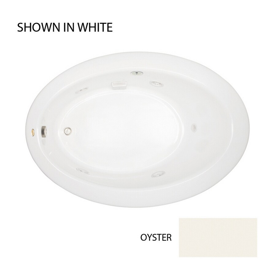 Jacuzzi Oyster Acrylic Drop-In Jetted Whirlpool Tub at Lowes.com