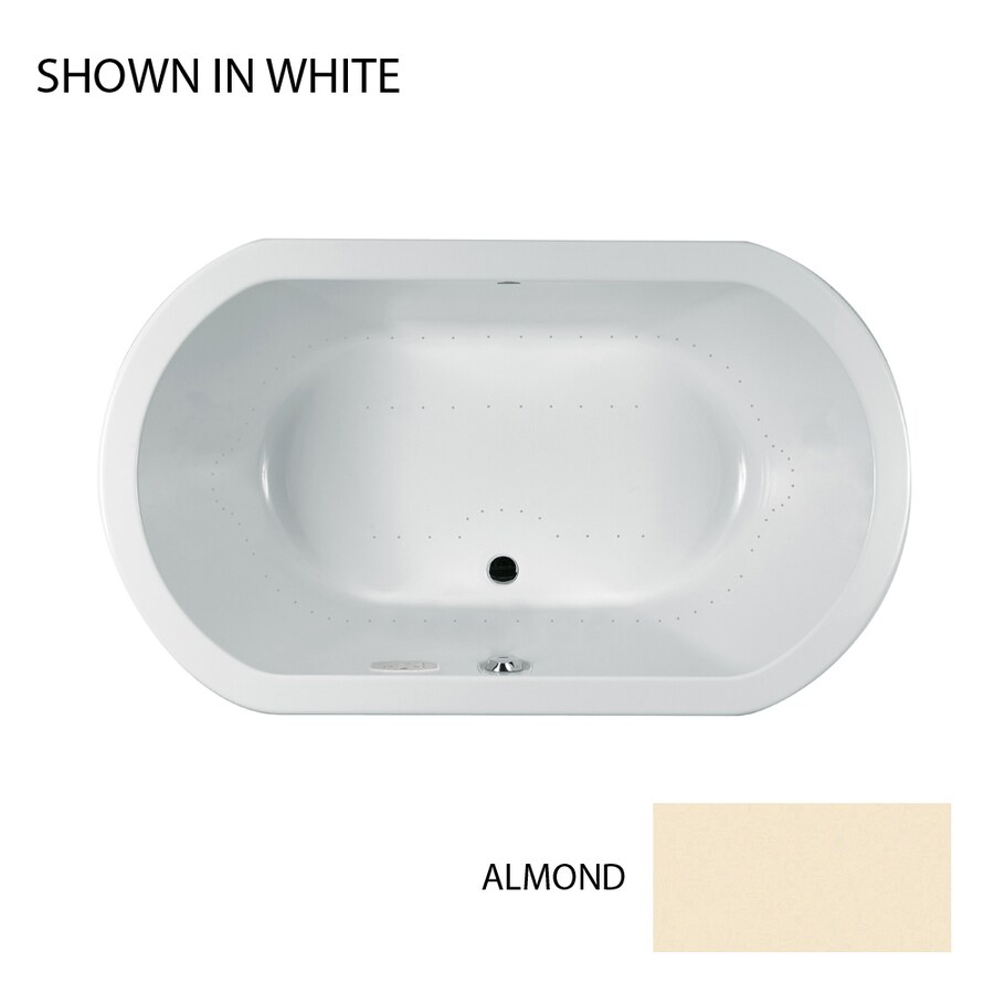 Jacuzzi Duetta 66-in L x 42-in W x 26-in H Almond Oval Air Bath at ...