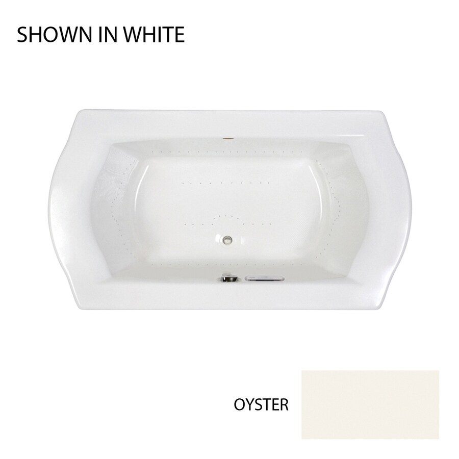 Jacuzzi Salerno 66-in L x 36-in W x 24-in H Oyster Rectangular Air Bath ...