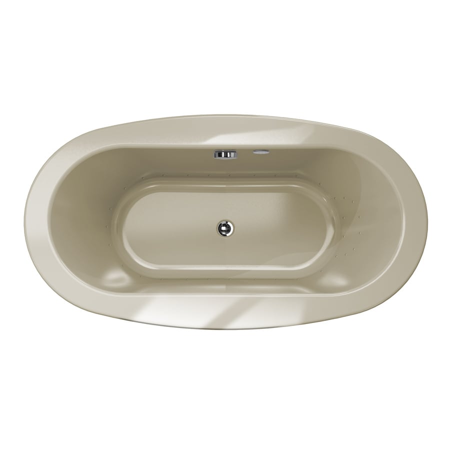 Jacuzzi Bravo 65.5-in L x 35.625-in W x 24-in H Acrylic Oval Drop-in ...