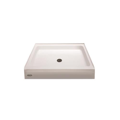 Jacuzzi PRIMO White Acrylic Shower Base 42-in W x 42-in L with Center ...