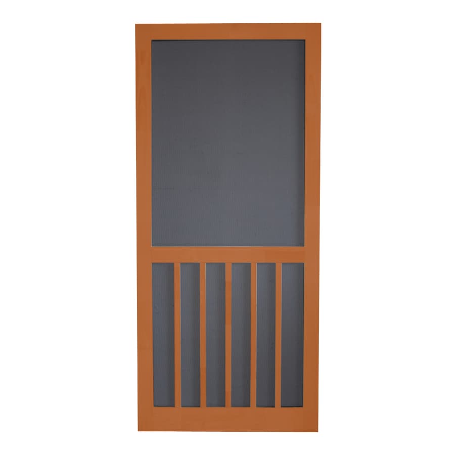 Screen Tight Redwood Wood Hinged Single in the Screen Doors department ...