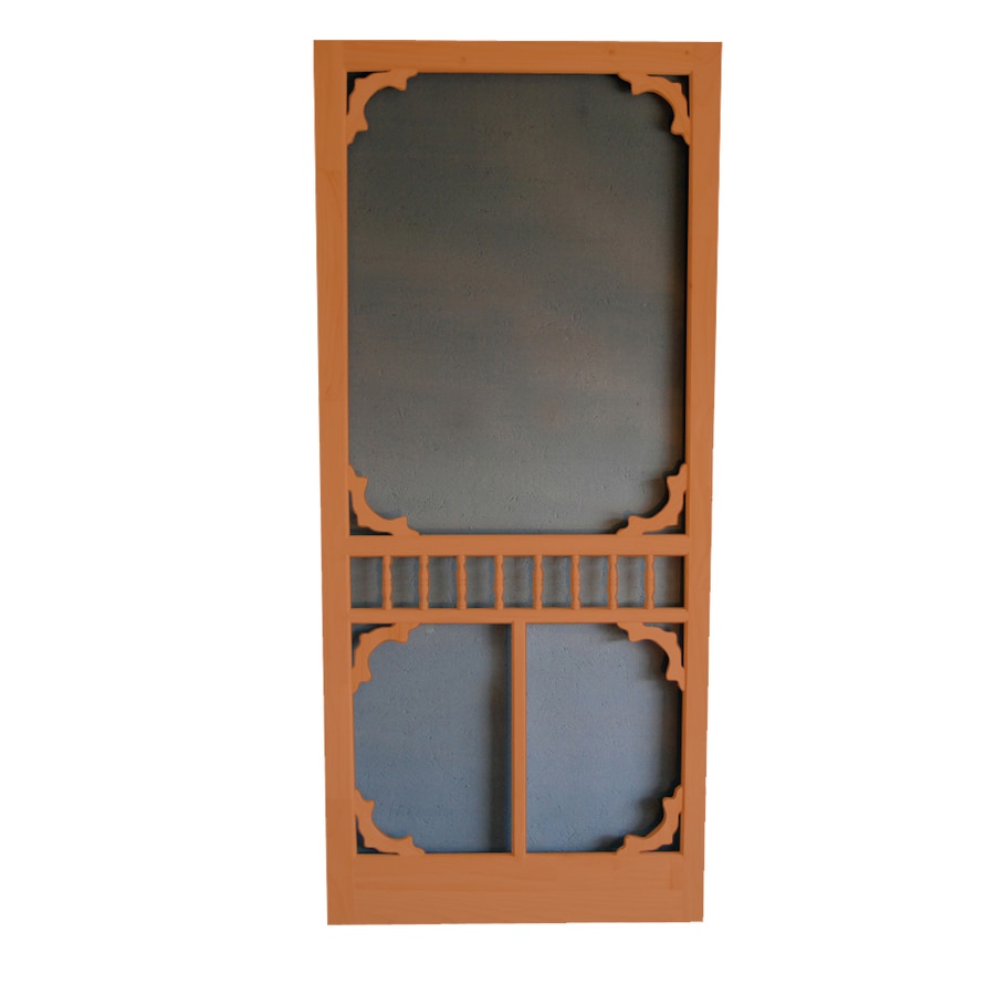 Screen Tight Universal reversible 32-in W x 80-in H x 1-in T Redwood ...