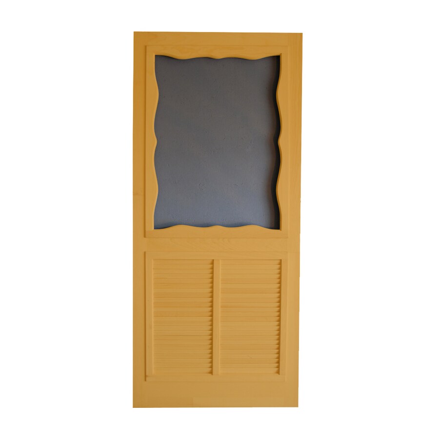 Screen Tight Universal reversible 80-in H x 1-in T Single Hinged Wood ...