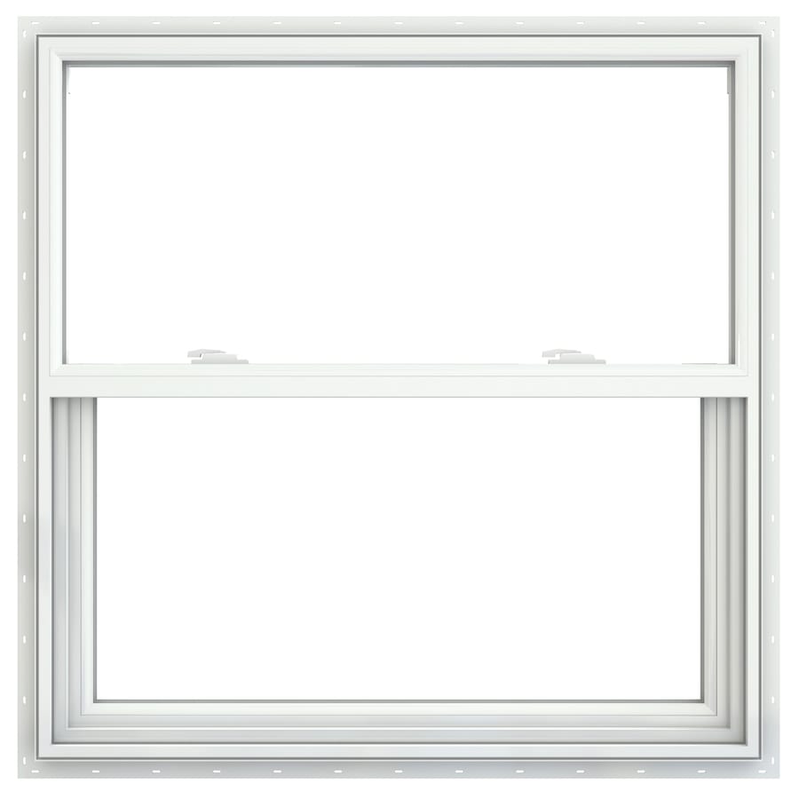 JELD-WEN V-2500 35.5-in x 35.5-in Vinyl New Construction White Single ...