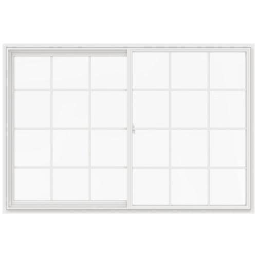 JELD-WEN V2500 Left-Operable Vinyl Double Pane Double Strength Egress ...