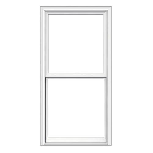 JELD-WEN V-2500 27.5-in x 53.5-in Vinyl Replacement White Double Hung ...