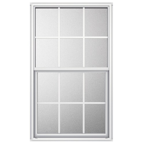 JELD-WEN Aluminum Single Pane Single Strength New Construction Single ...