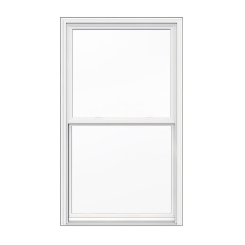 JELD-WEN Builders Vinyl New Construction White Single Hung Window ...