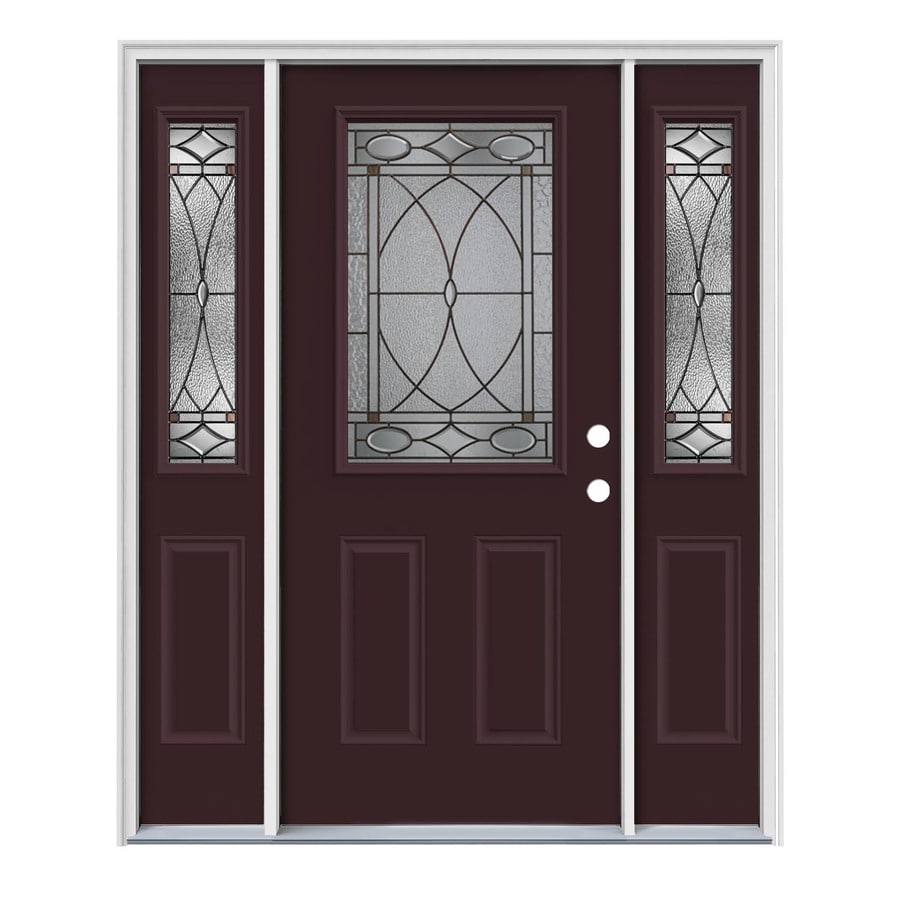 JELD-WEN Hutton Half Lite Decorative Glass Left-Hand Inswing Currant ...