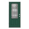 JELD-WEN Sheldon 3/4 Lite Decorative Glass Right-Hand Outswing ...