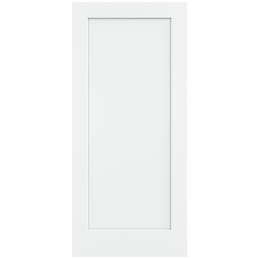 JELD-WEN Madison Primed 1-Panel Hollow Core Molded Composite Slab Door ...