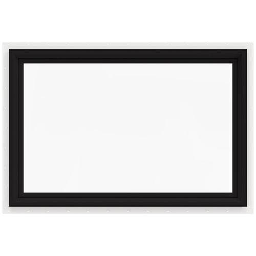JELD-WEN Rectangle New Construction Black Window (Rough Opening: 36-in ...