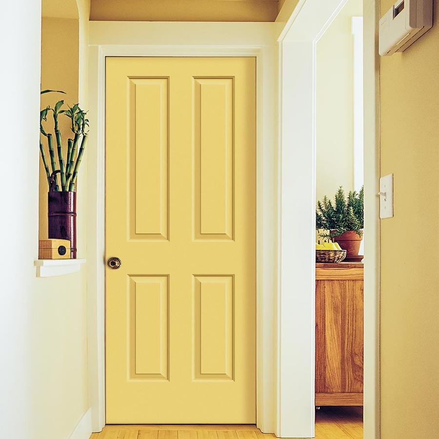 JELD-WEN Coventry Marigold 4 Panel Square Hollow Core Molded Composite ...