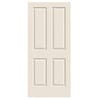 JELD-WEN Coventry Primed 4 Panel Square Solid Core Molded Composite ...