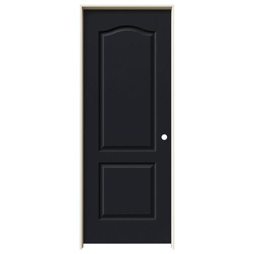 JELD-WEN Princeton Midnight 2-Panel Arch Top Hollow Core Molded ...