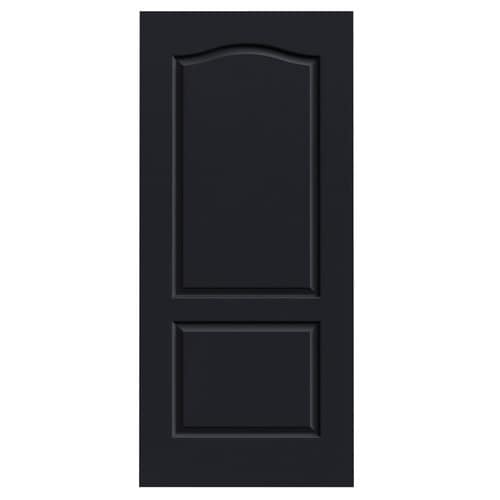 JELD-WEN Princeton 36-in x 80-in Midnight 2-Panel Arch Top Solid Core ...