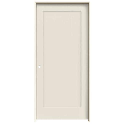 JELD-WEN Madison Primed 1-Panel Square Solid Core Molded Composite Pre ...