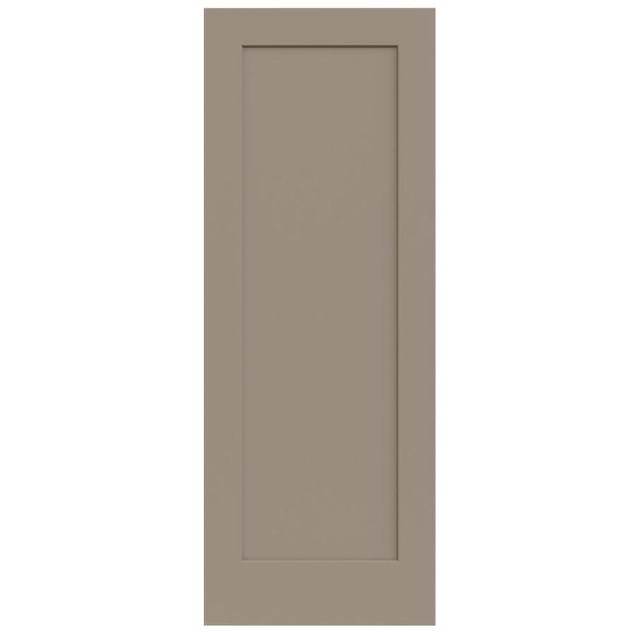 JELD-WEN Madison 24-in x 80-in Sand Piper 1-Panel Square Hollow Core ...