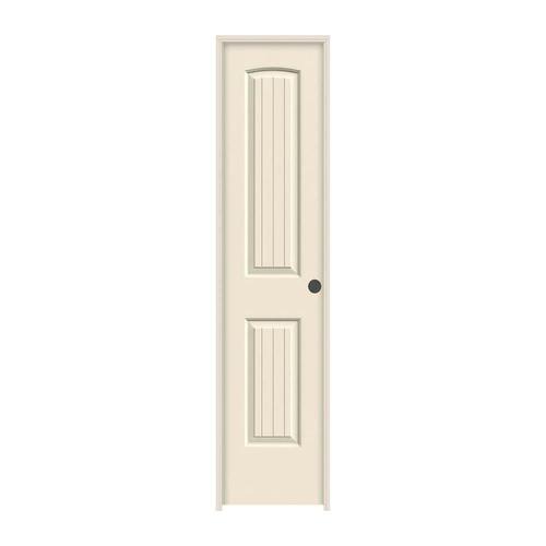 Jeld Wen Santa Fe 18 In X 80 In Primed 2 Panel Round Top Plank Hollow Core Molded Composite Pre