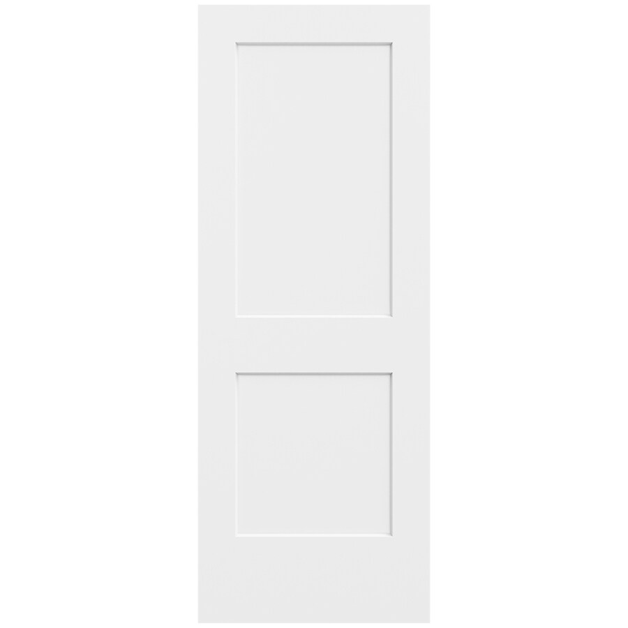 JELD-WEN Monroe Primed 2-Panel Square Hollow Core Molded Composite Slab ...