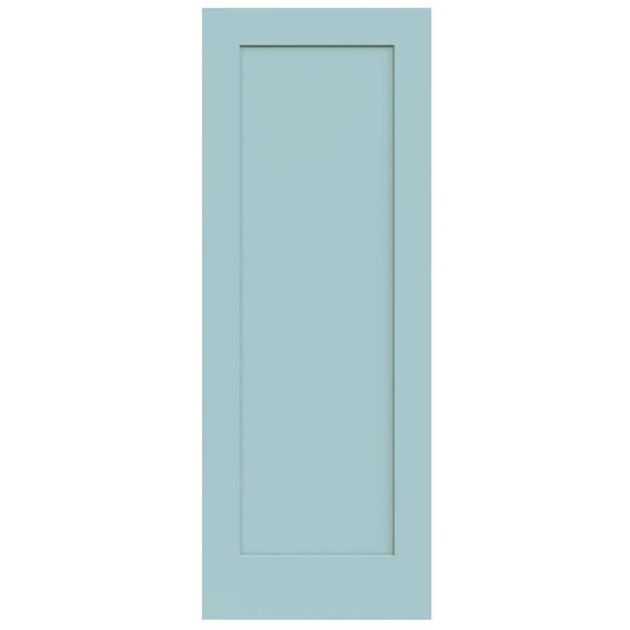 JELD-WEN Madison Sea Mist 1-Panel Square Solid Core Molded Composite ...