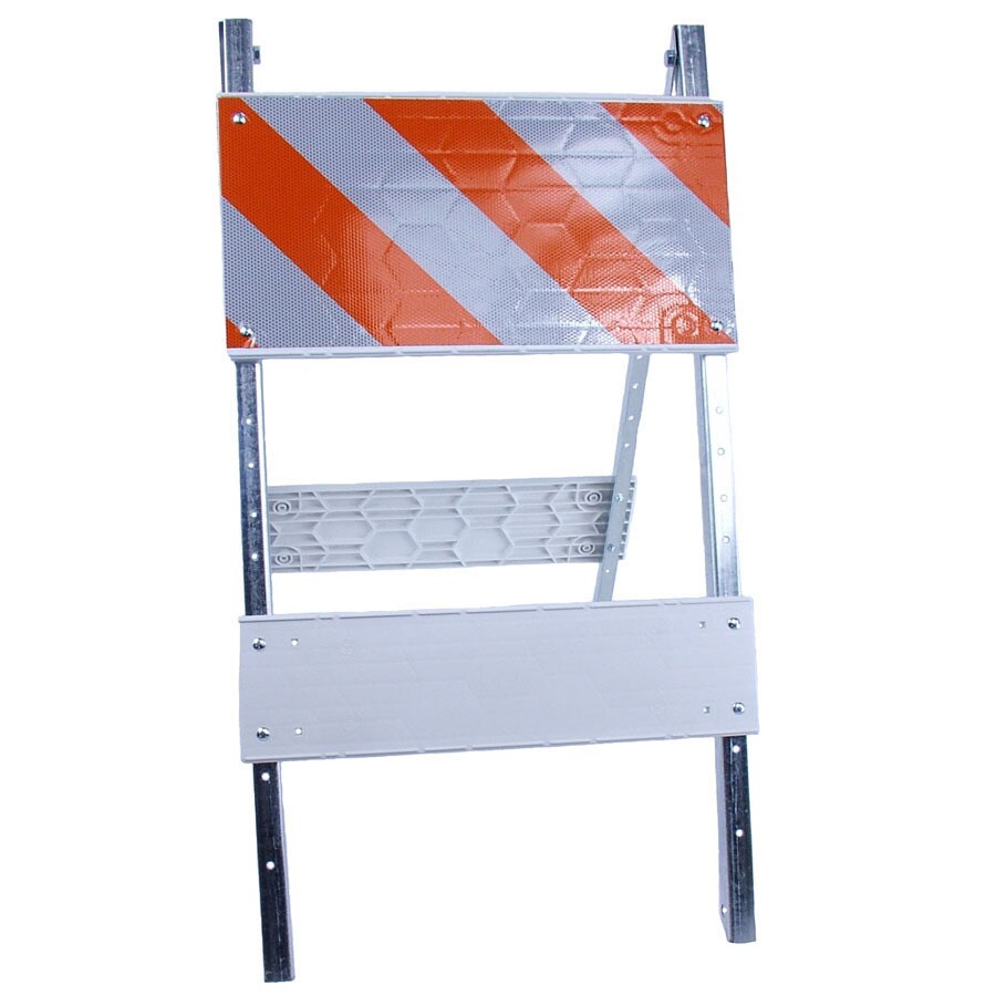 Three D Traffic Works Type I Plastic/Galvanized Steel Barricade at ...