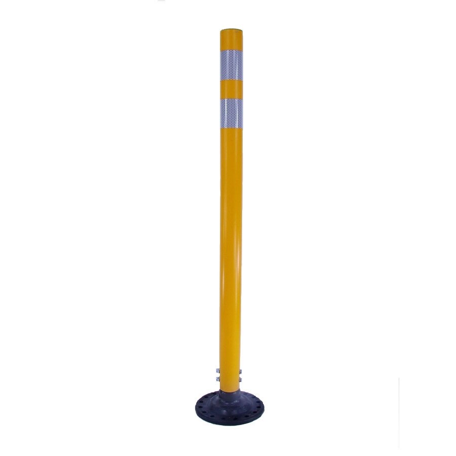 Three D Traffic Works 42-in Round Boomerang Traffic Yellow Post and ...