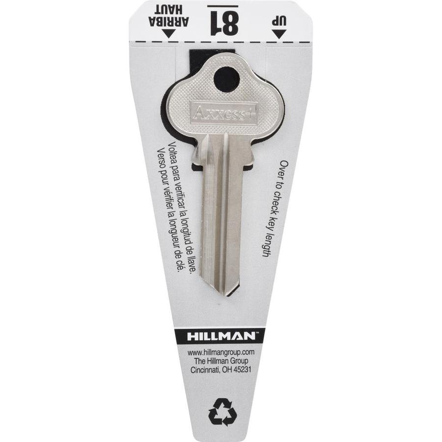Hillman Nickel Plated Home and Office Brass House/Entry Key Blank in ...
