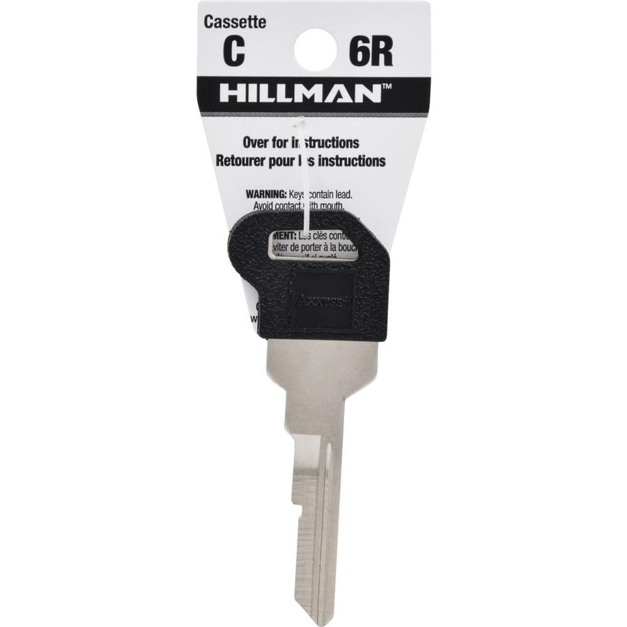 Hillman Black/Nickel Plated Brass Automotive Key Blank in the Key ...