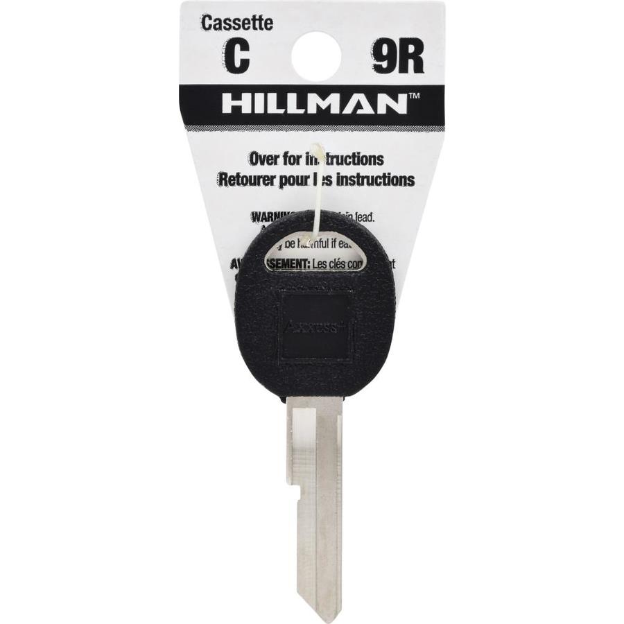Hillman Black/Nickel Plated Brass Automotive Key Blank in the Key ...