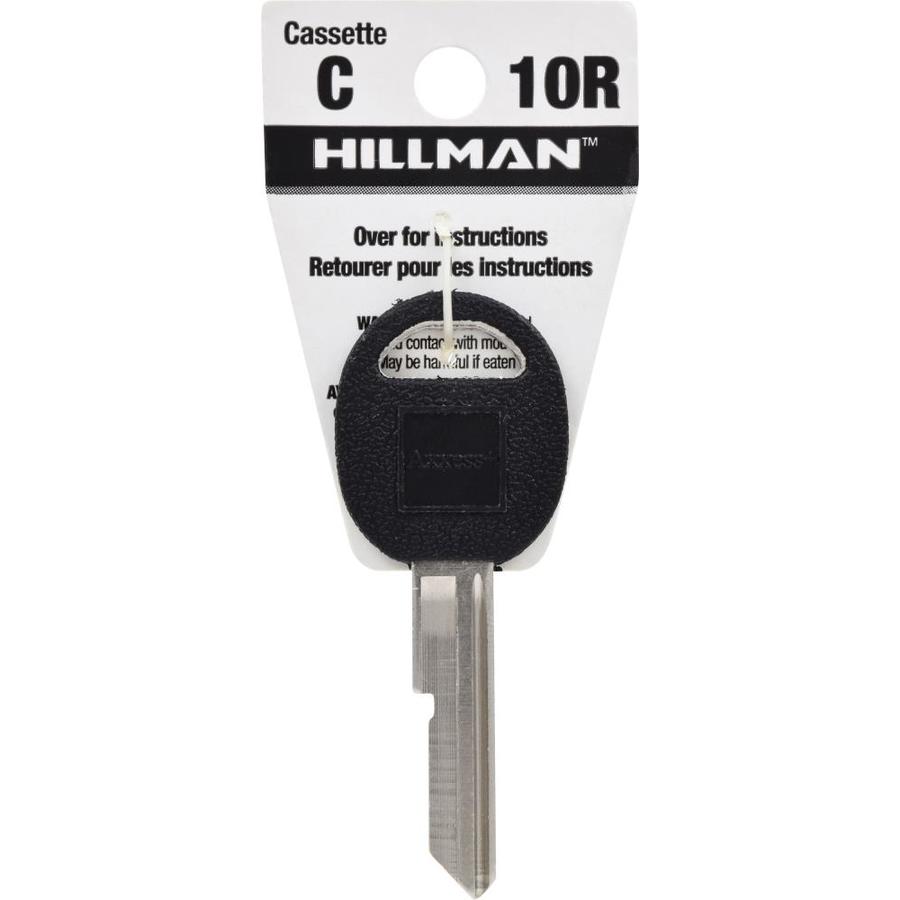Hillman Black/Nickel Plated Brass Automotive Key Blank in the Key ...