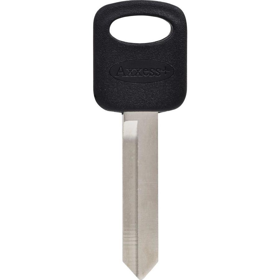 Hillman Black/Nickel Plated Brass Automotive Key Blank in the Key ...