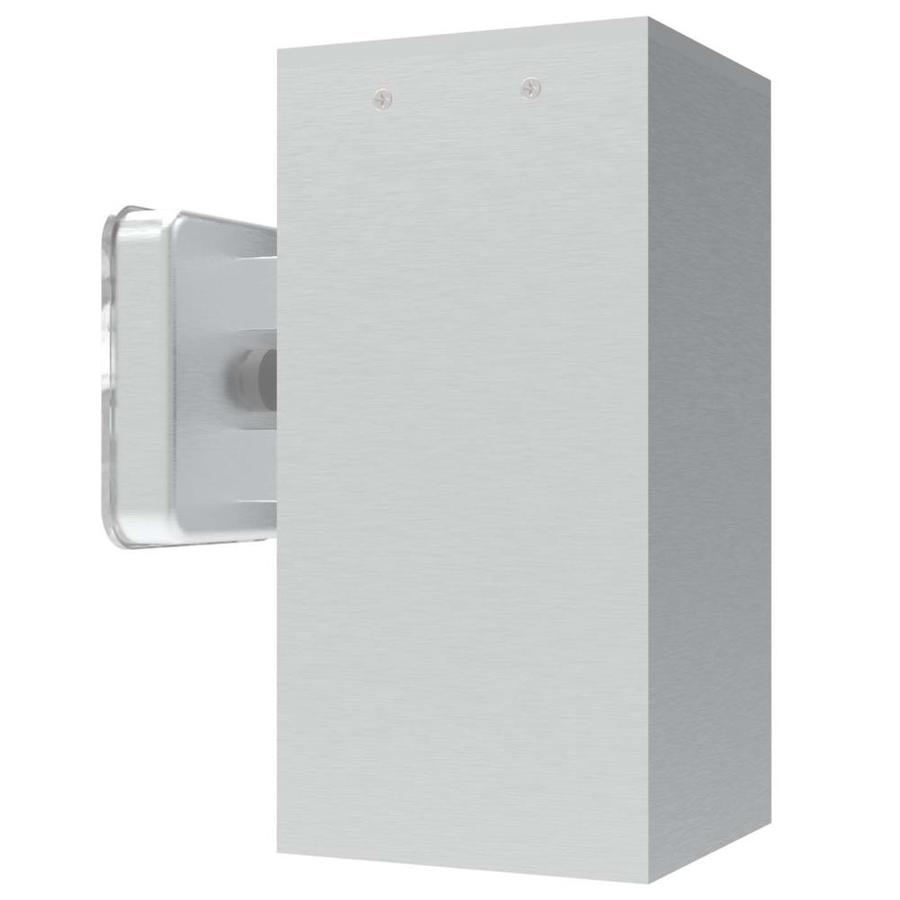 Remcraft Retro 10-in H Satin Aluminum Medium Base (E-26) Outdoor Wall ...