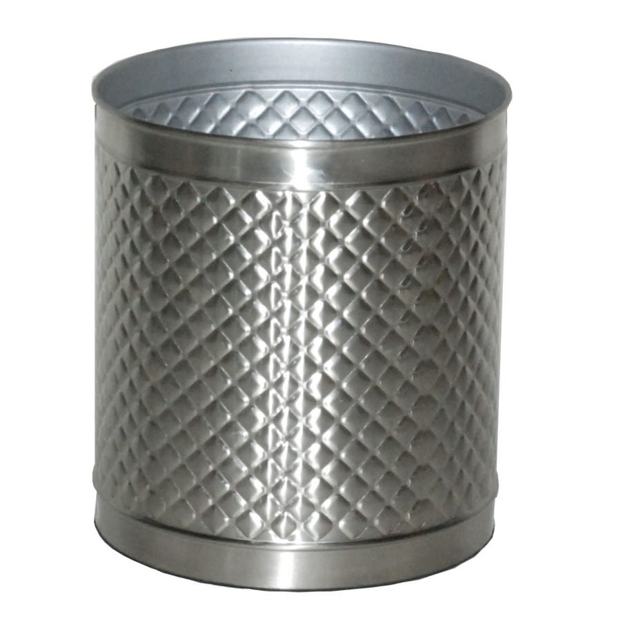 2-Gallons Silver Trash Can at Lowes.com