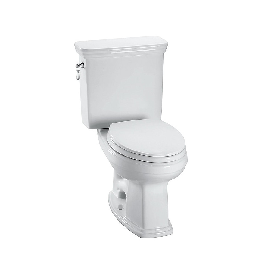 TOTO Promenade 1.28-GPF (4.85-LPF) Cotton White Elongated Chair Height ...