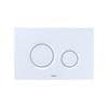 TOTO Dual Round Push Button Plate for RP in-wall Tank Unit, White Matte ...