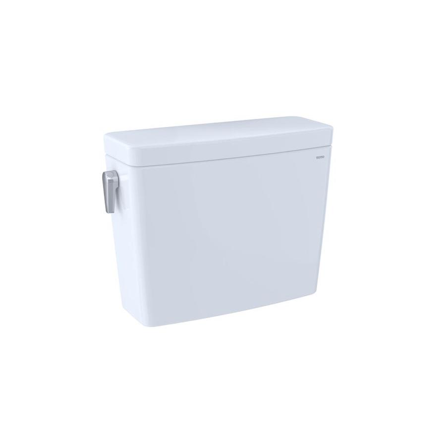 TOTO Drake Cotton White 0.8-GPF Dual-Flush High Efficiency Toilet Tank ...