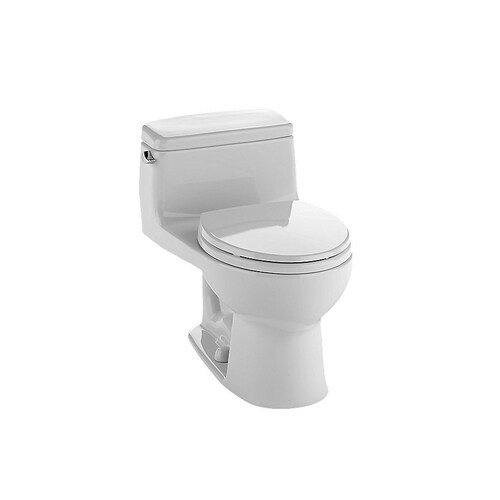 Toto Supreme Colonial White 1.6-GPF (6.06-LPF) 12 Rough-In Elongated 1 ...