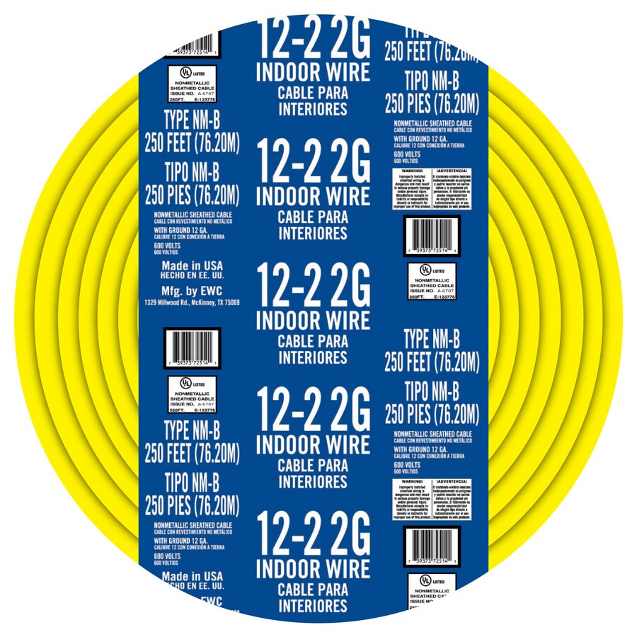 250-ft 12-2 Non-Metallic Wire (By-the-Roll) at Lowes.com