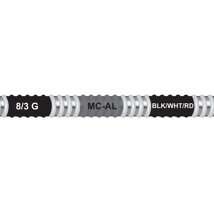 Encore Wire 1-ft 8-3 Solid Aluminum MC Cable at Lowes.com