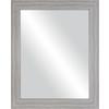 33-in L x 27-in W Grey woodgrain Beveled Wall Mirror at Lowes.com