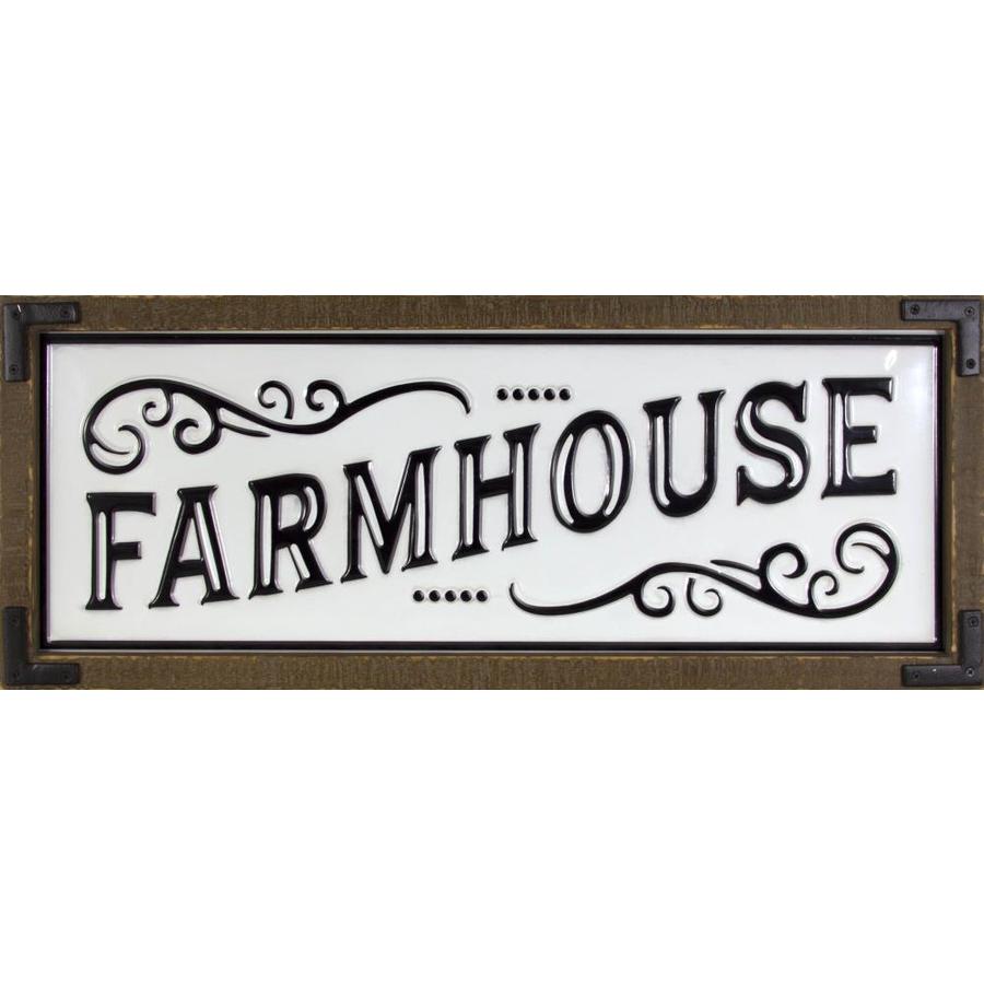 Framed 11-in H x 28-in W Inspirational Metal Sign at Lowes.com